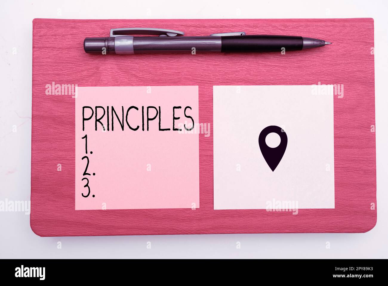 Conceptual display Principles. Word Written on fundamental truth that ...