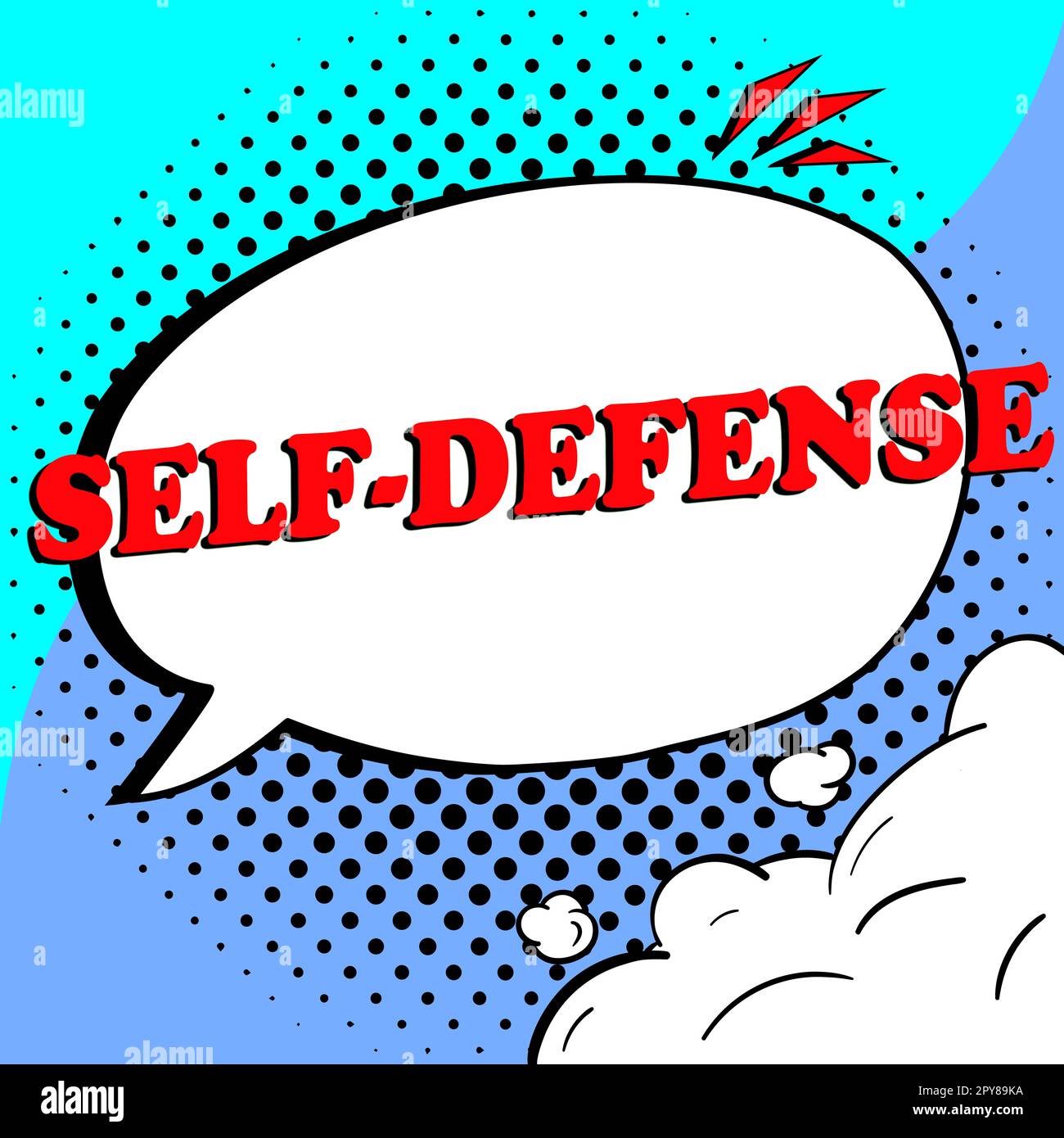 Hand writing sign Self Defense. Business overview the act of defending ...