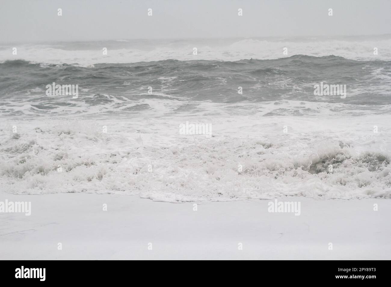 Swirling ocean sea water monochrome landscape photo Stock Photo - Alamy