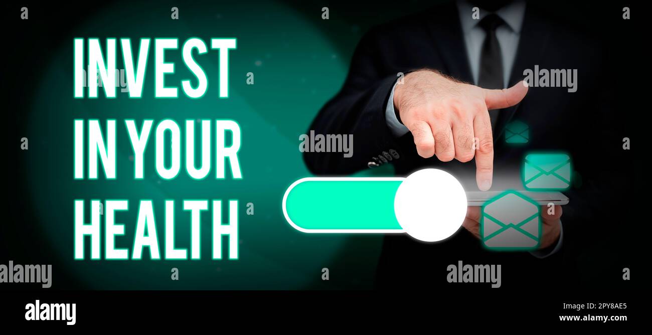 Writing displaying text Invest In Your Health. Word for Live a Healthy ... Writing displaying text Invest In Your Health. Word for Live a Healthy ...