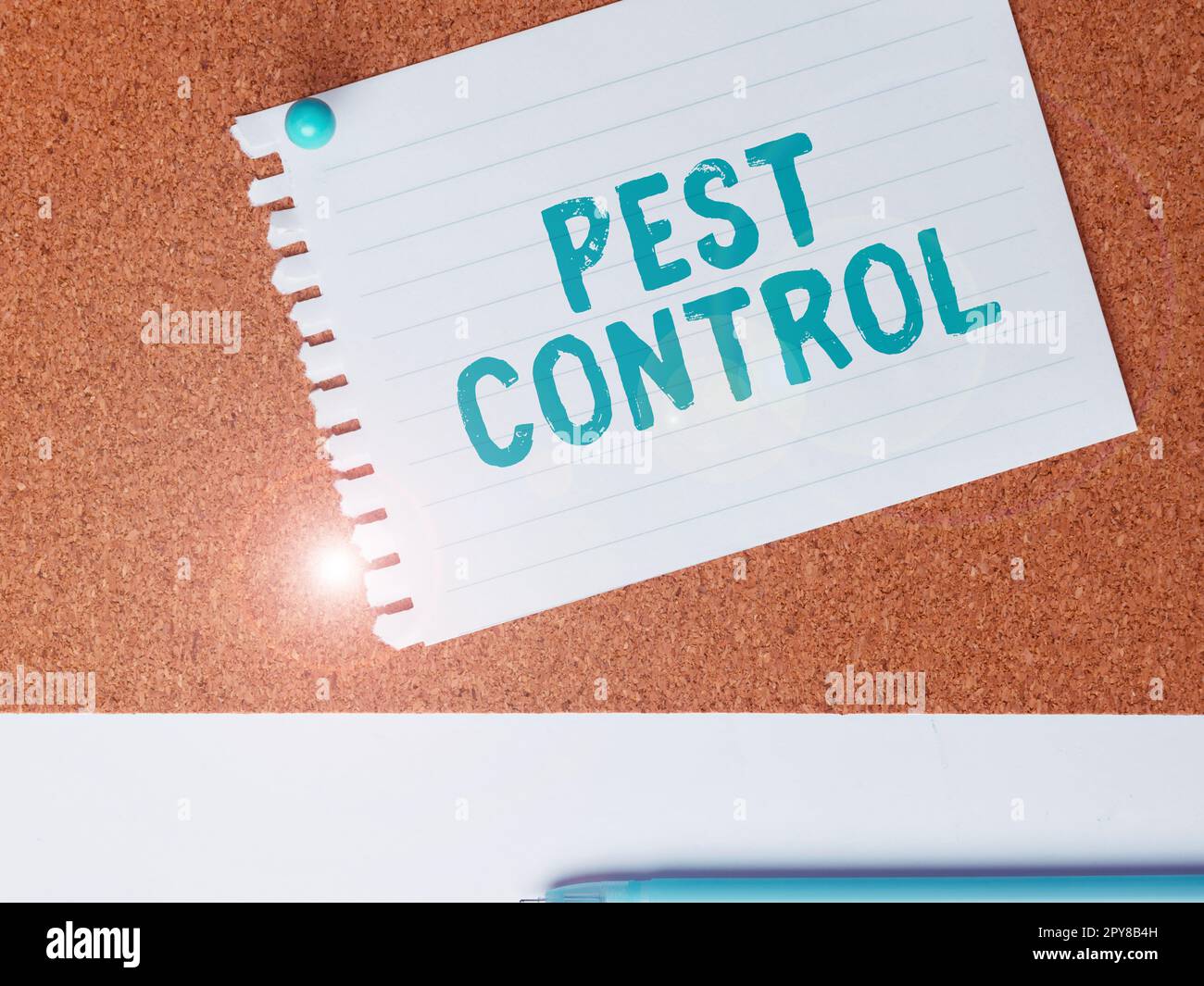 Sign displaying Pest Control. Word Written on Killing destructive ...