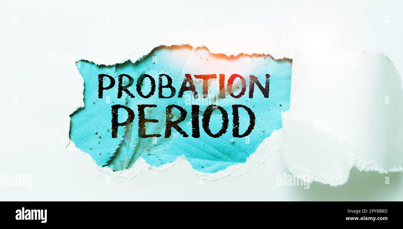 Hand Writing Sign Probation Period Word Written On Focused And Iterative Approach To Searching