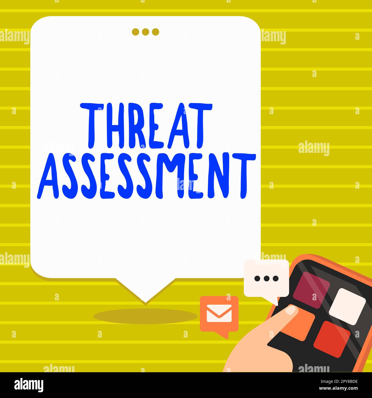 Conceptual display Threat Assessment. Business overview determining the ...