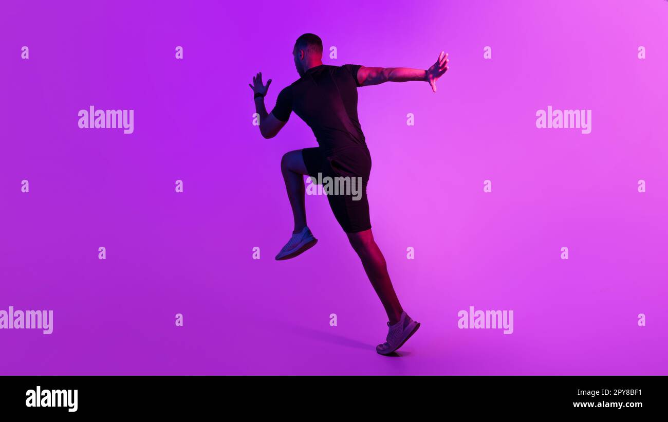 Back view unrecognizable african sportsman hi-res stock photography and ...