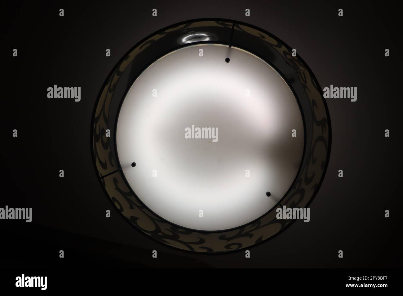 Round light fixture mounted hi-res stock photography and images - Alamy