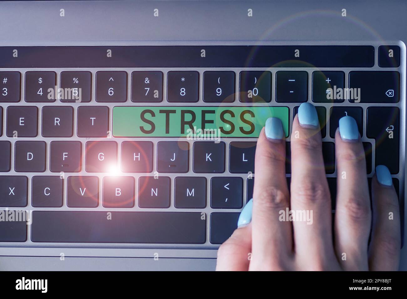 Hand writing sign Stress. Concept meaning a physical chemical or ...