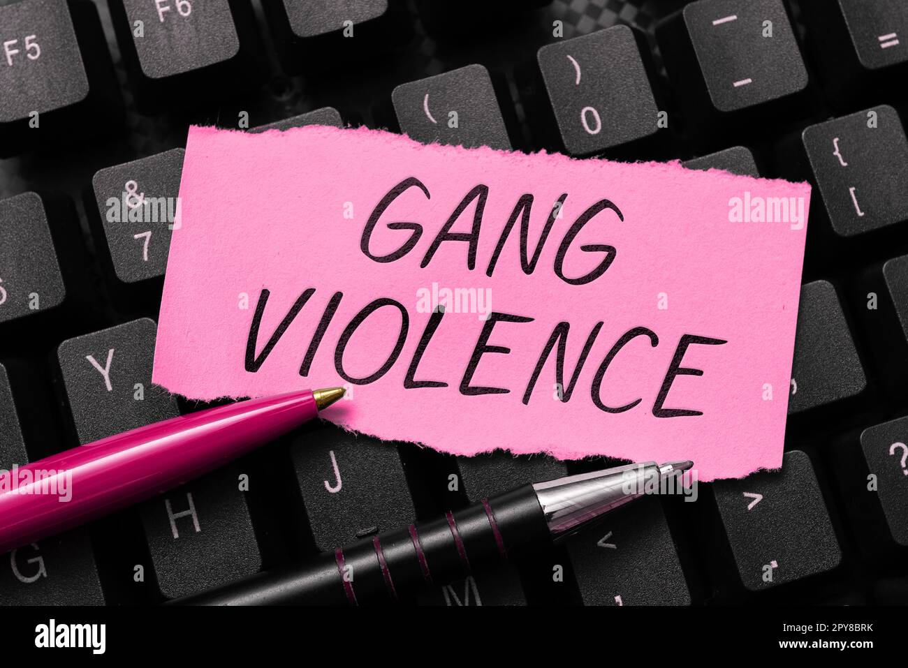 Conceptual display Gang Violence. Concept meaning infringement of the ...