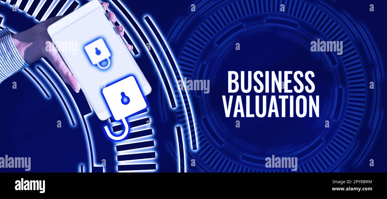 Conceptual caption Business Valuation. Business showcase determining ... Conceptual caption Business Valuation. Business showcase determining ...