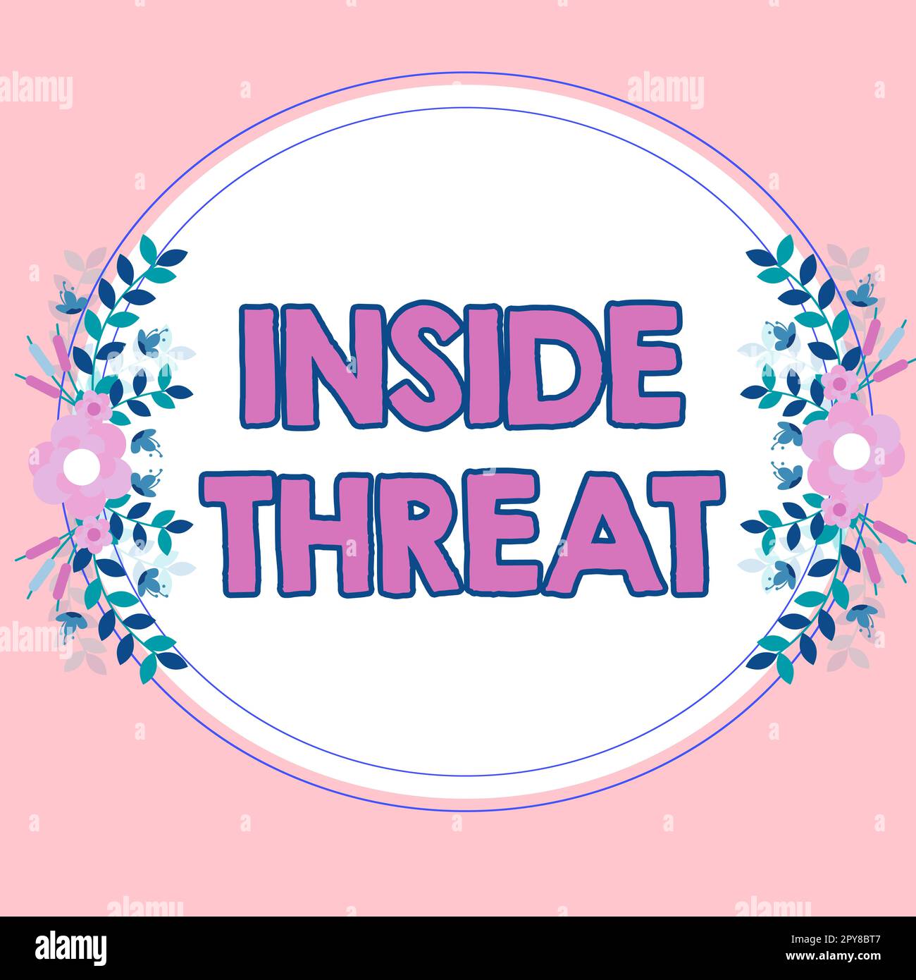 Text showing inspiration Inside Threat. Business showcase Information ...