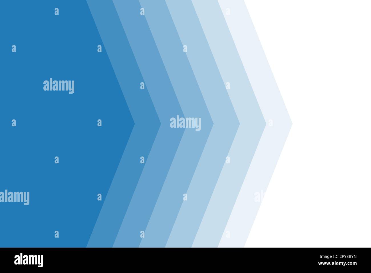 Blue background with gradient directional arrow Stock Photo - Alamy