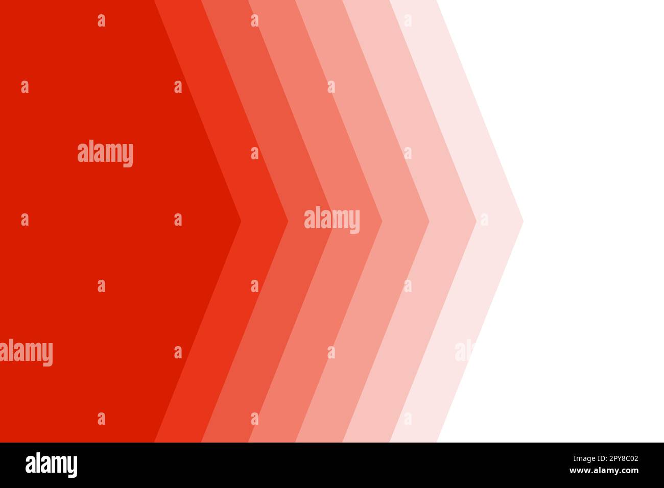 Red background with gradient directional arrow Stock Photo - Alamy