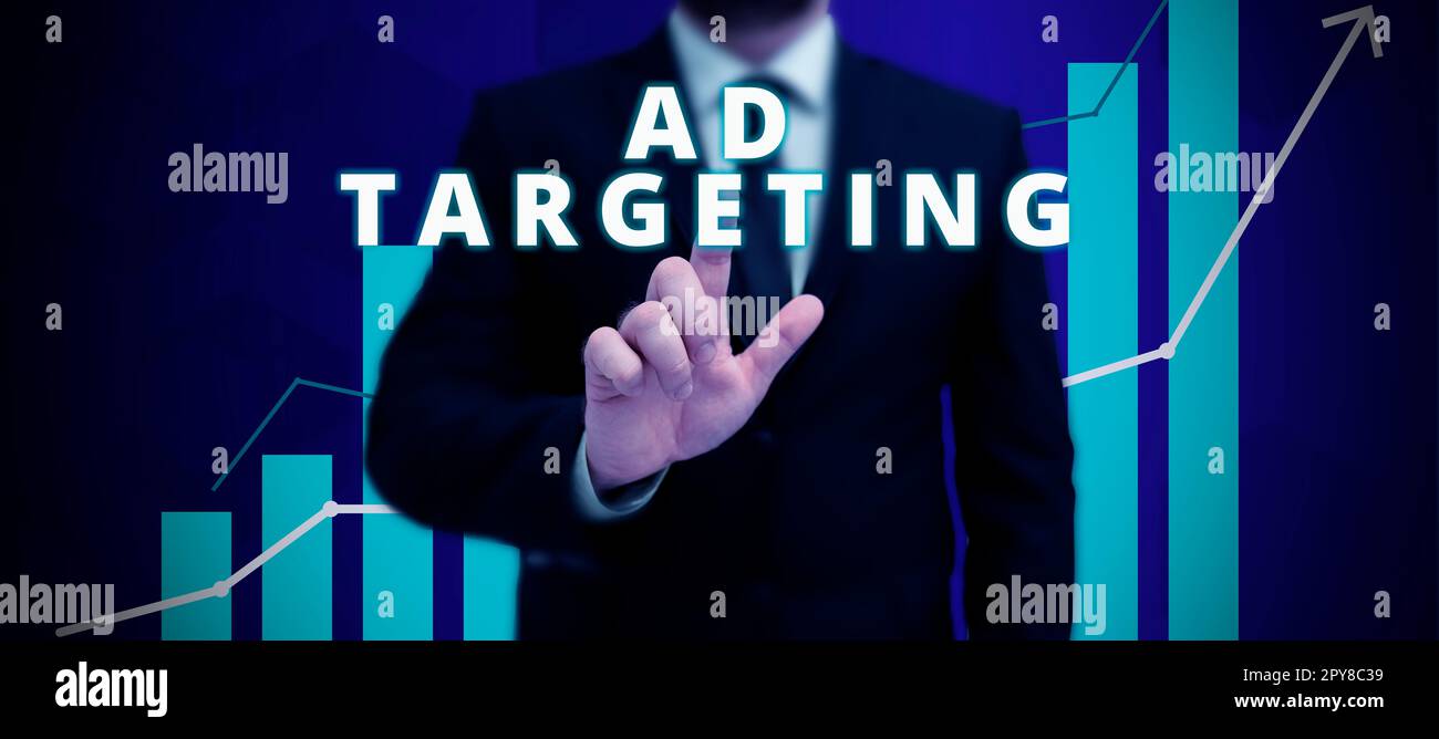 Inspiration showing sign Ad Targeting. Business showcase target the ...