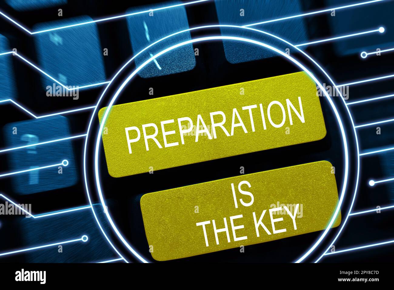 Handwriting text Preparation Is The Key. Conceptual photo action of ...