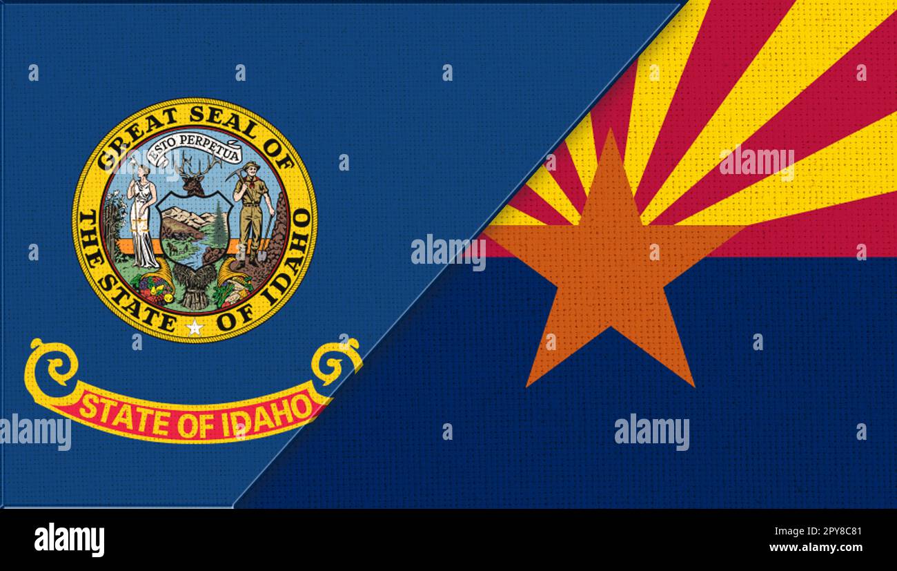 Sports competition. sports match between Idaho and Arizona. Sportive ...