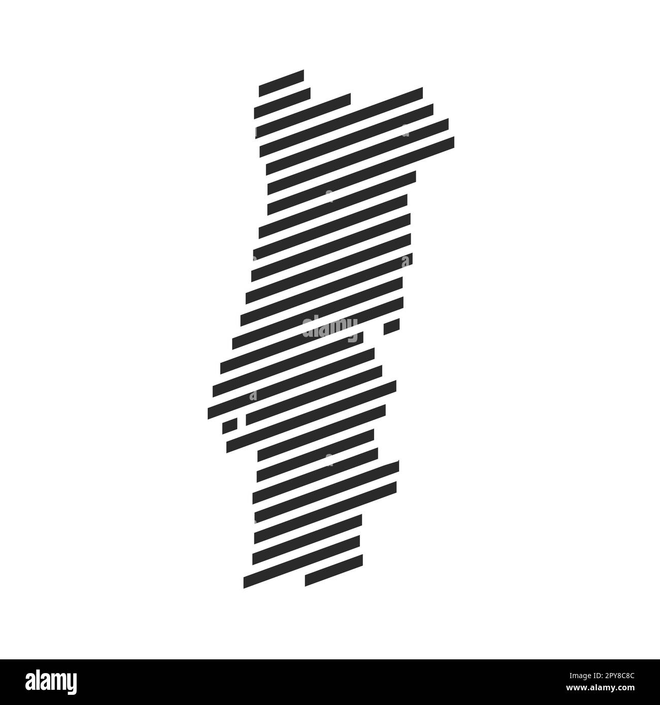 Modern map of portugal Black and White Stock Photos & Images - Alamy