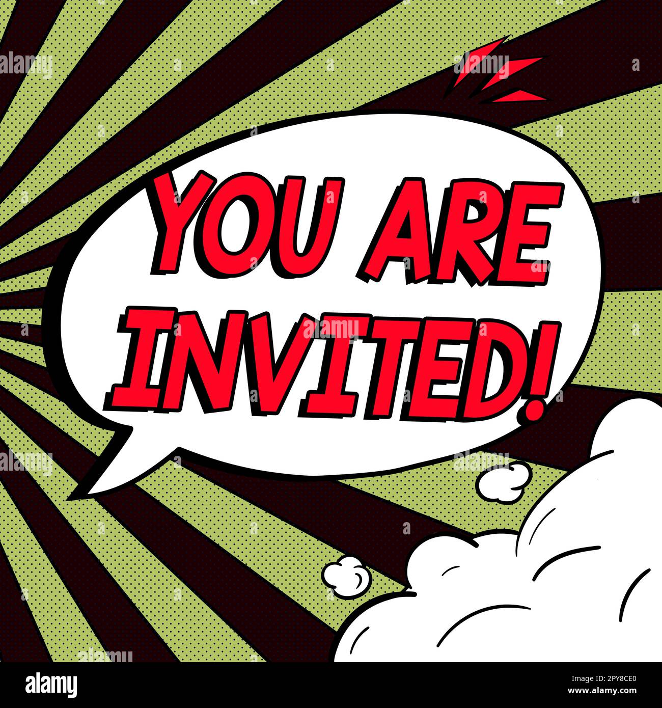 Handwriting text You Are Invited. Conceptual photo Receiving and ...