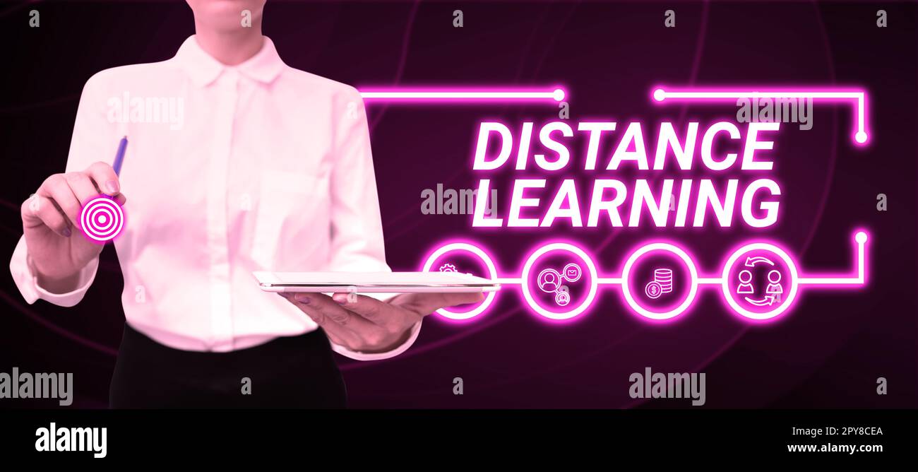Inspiration showing sign Distance Learning. Concept meaning educational ...