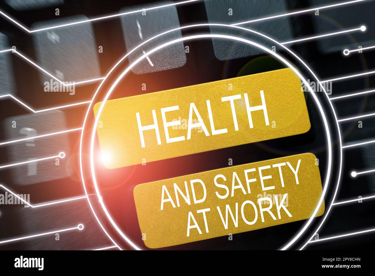 Conceptual display Health And Safety At Work. Business idea Secure ...