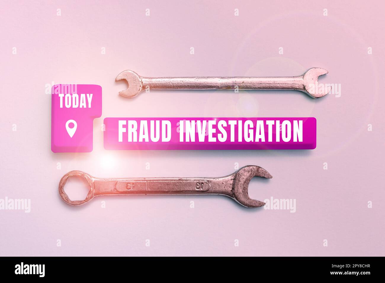 Hand writing sign Fraud Investigation. Business concept process of ...