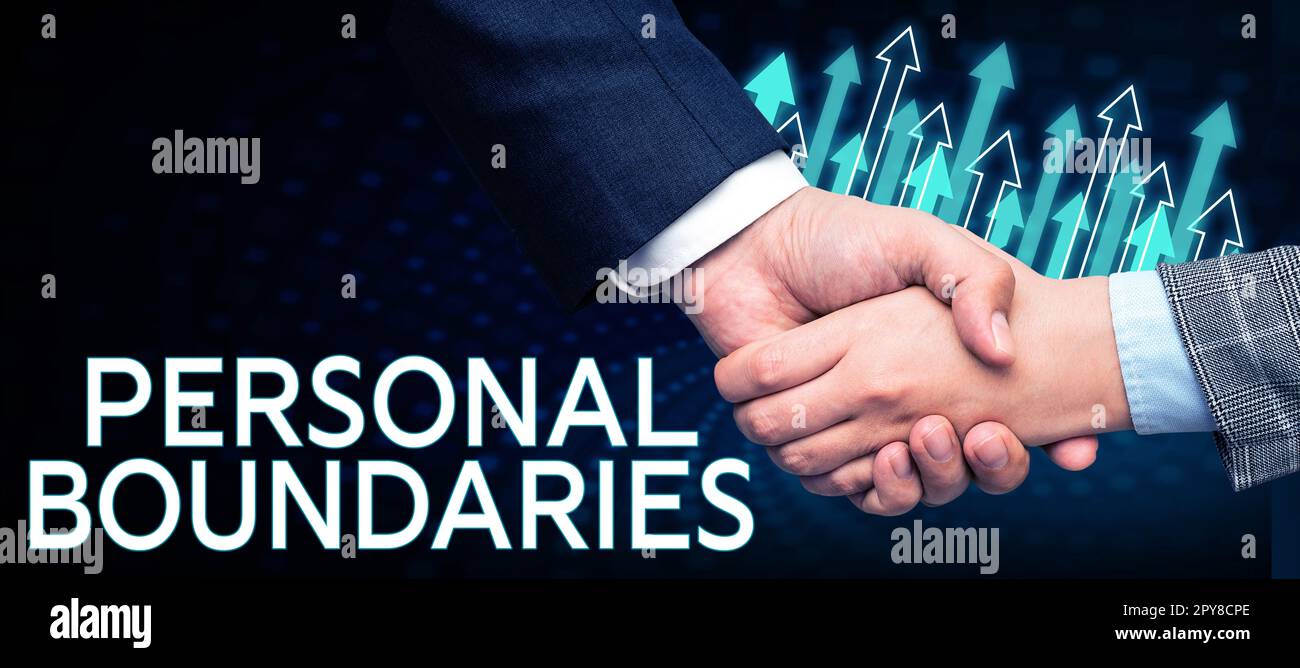 Inspiration showing sign Personal Boundaries. Internet Concept ...