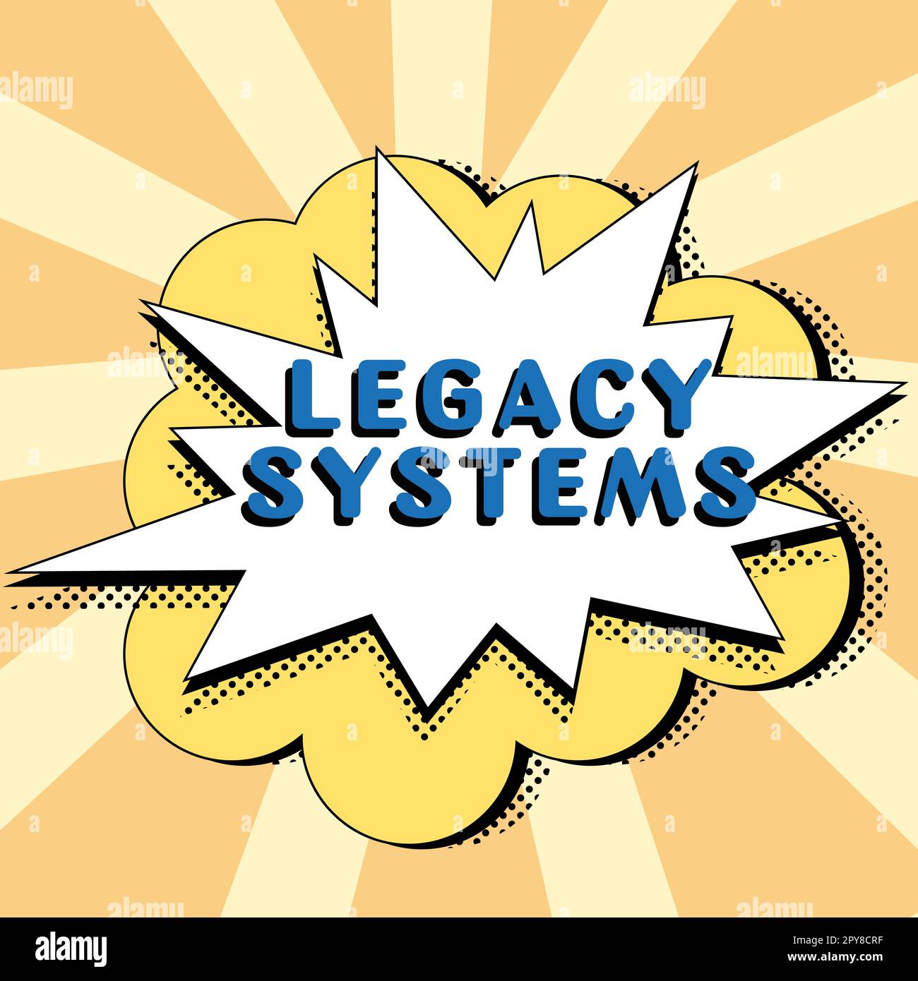 Sign displaying Legacy Systems. Business concept old method technology ...