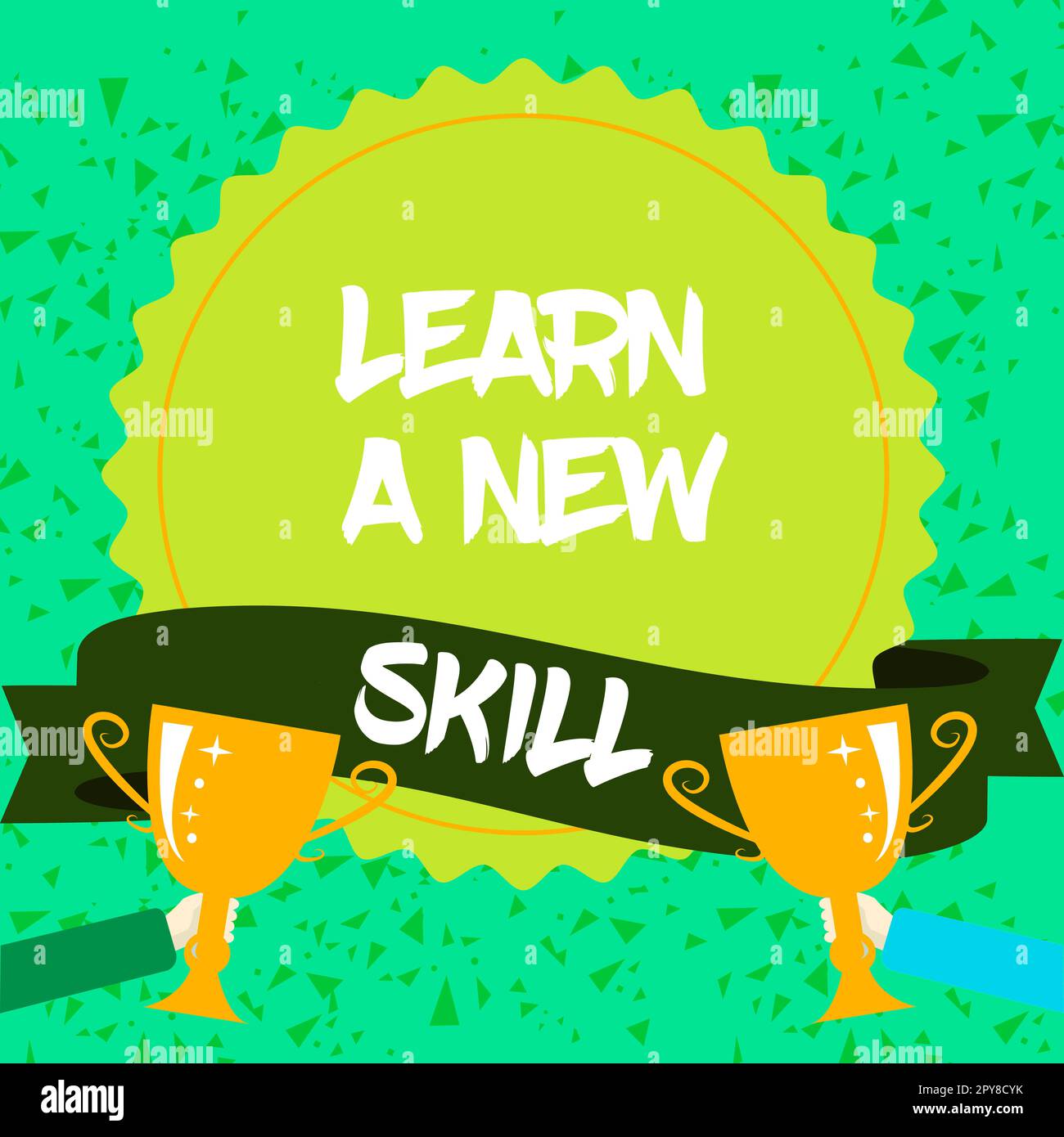 Writing displaying text Learn A New Skill. Business concept acquisition knowledge through study ...