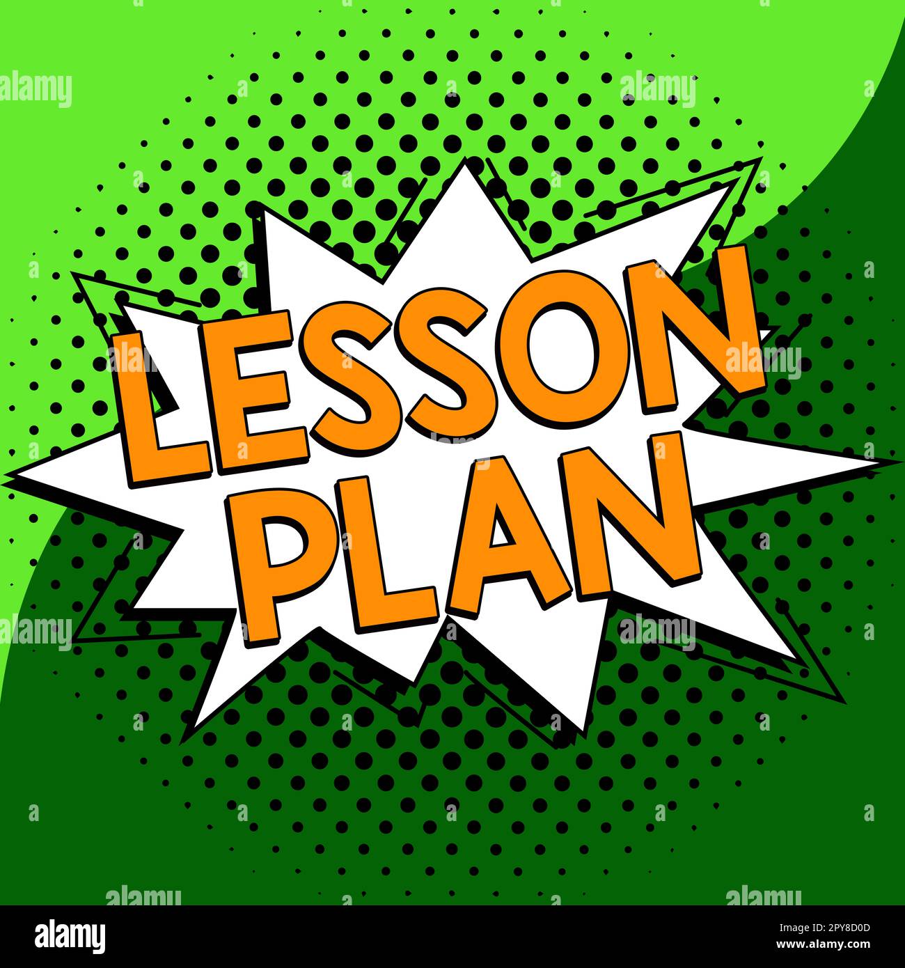 Sign displaying Lesson Plan. Business overview a teacher's detailed ...