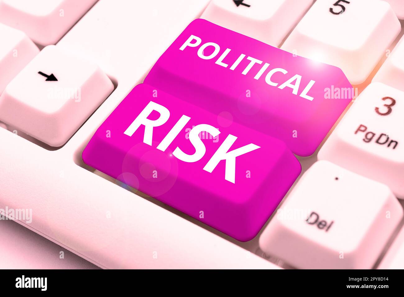 Hand writing sign Political Risk. Word for communications person who ...