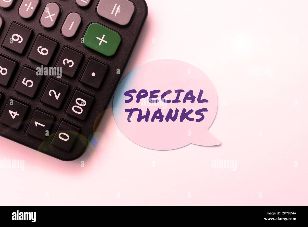 Handwriting text Special Thanks. Internet Concept expression of ...