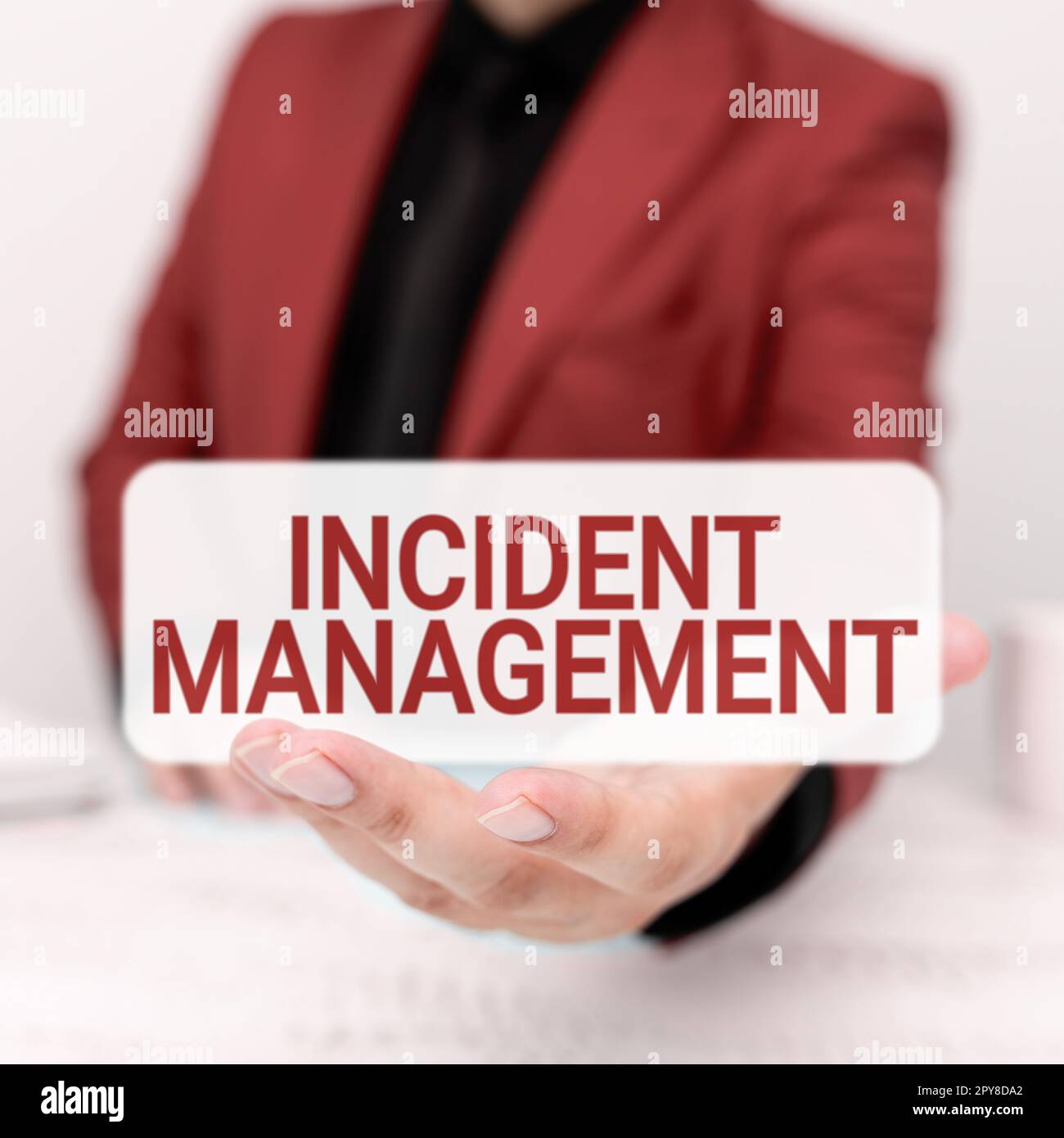 Conceptual display Incident Management. Business idea Process to return ...