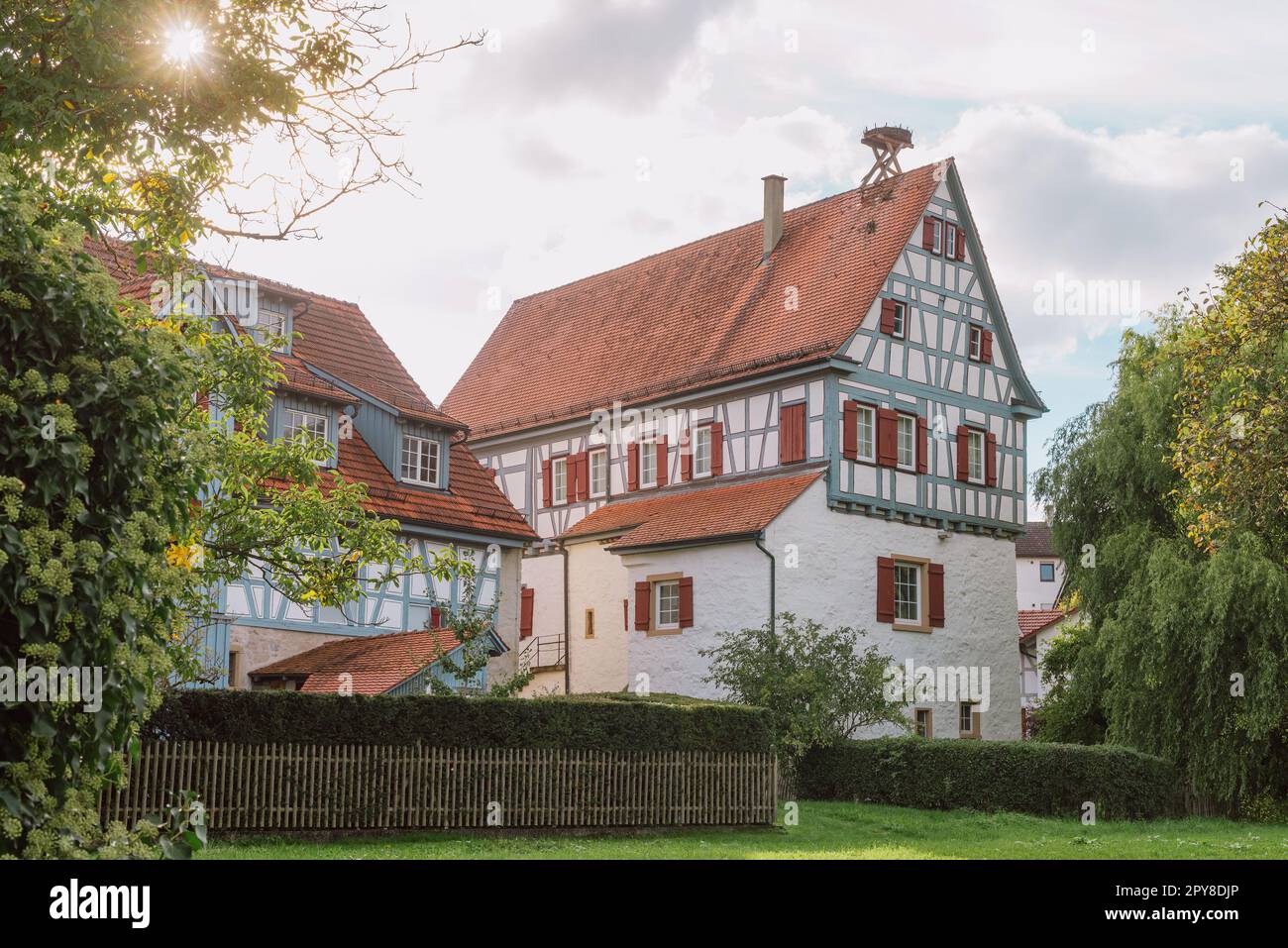 Traditional Rural House With Beautiful Exterior Facade Decor In Germany ...