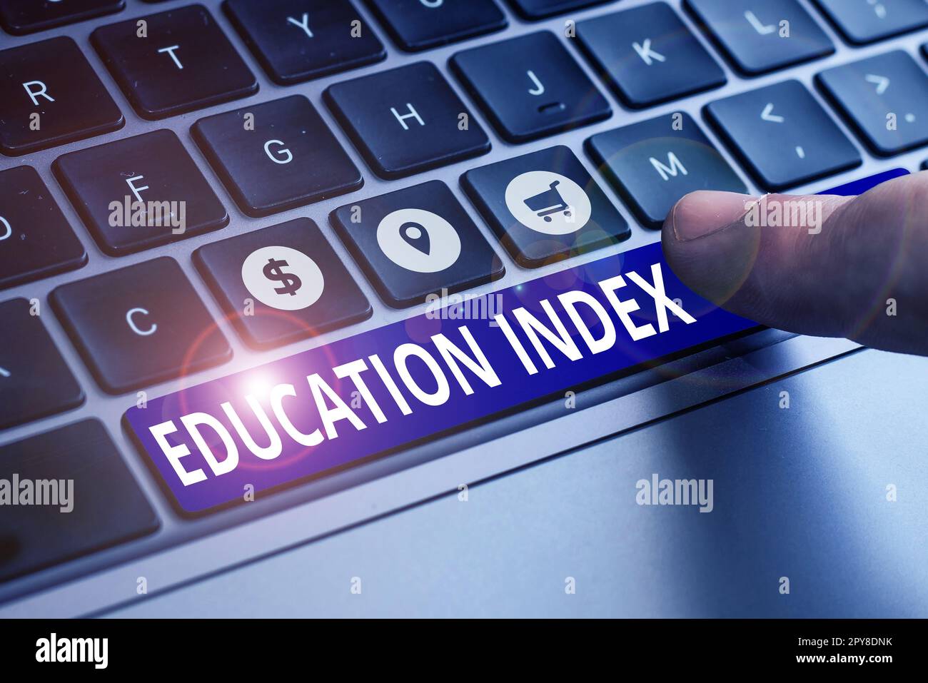 Text showing inspiration Education Index. Business showcase aiming to ...