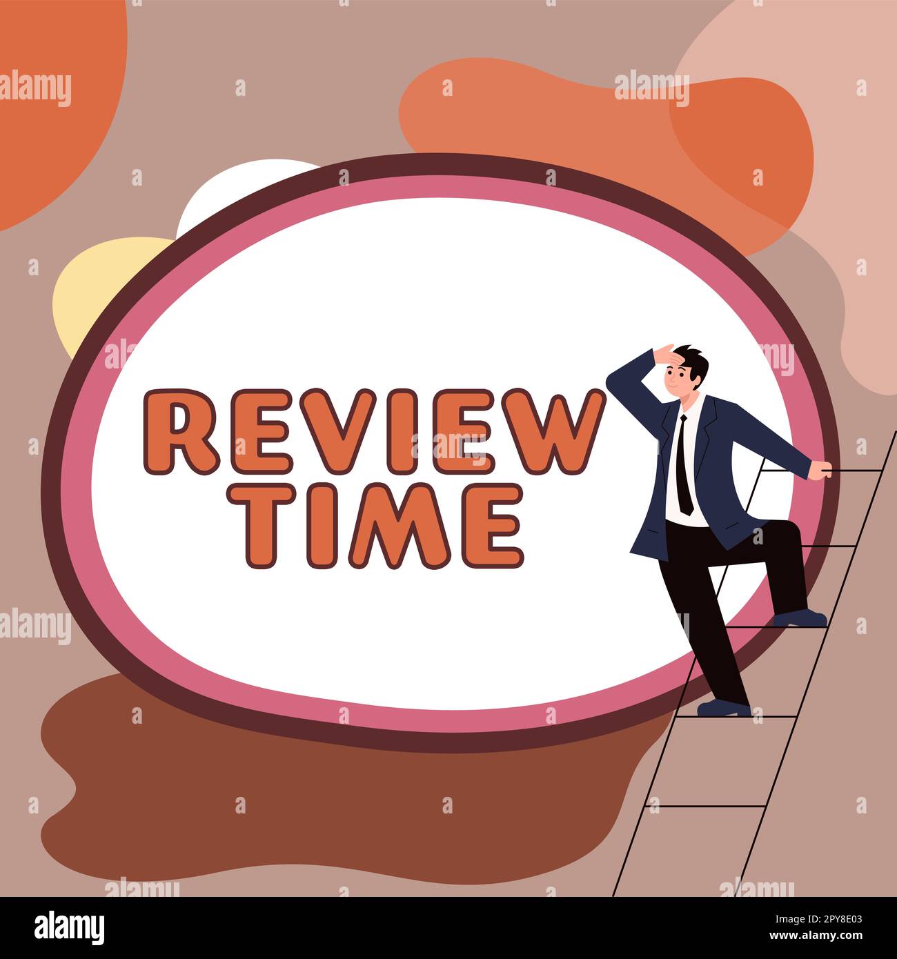 Conceptual display Review Time. Business idea situation or system its ...