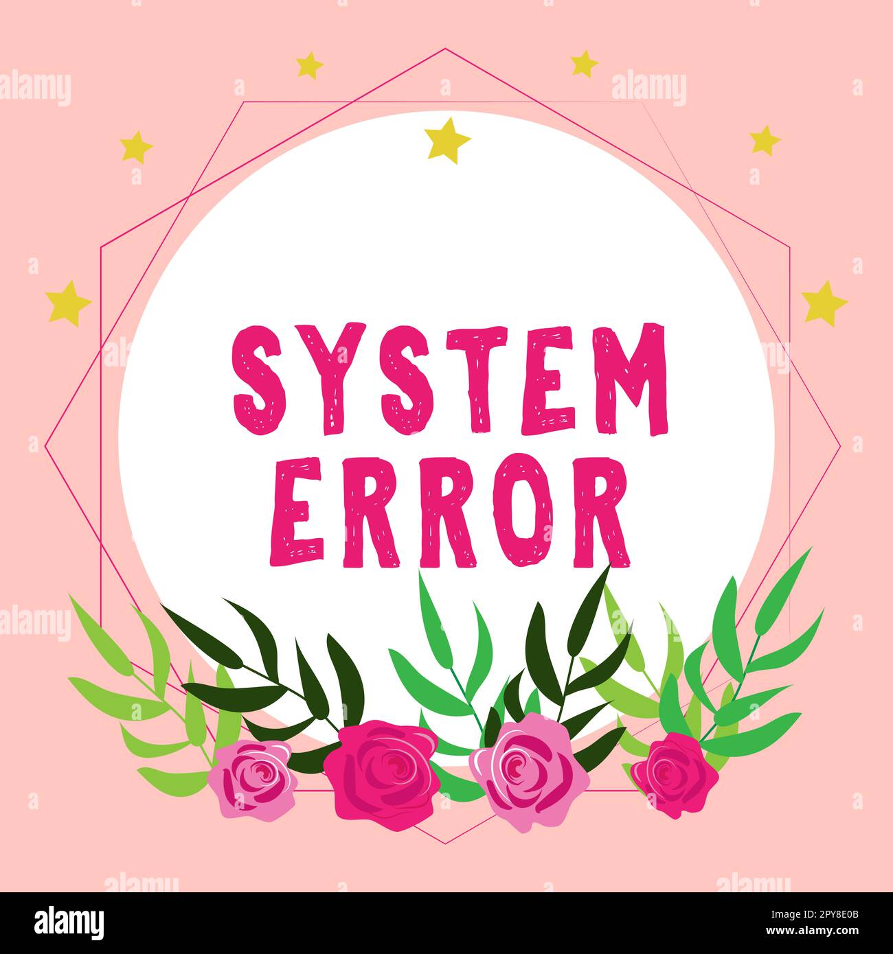 Inspiration showing sign System Error. Word for Technological failure ...