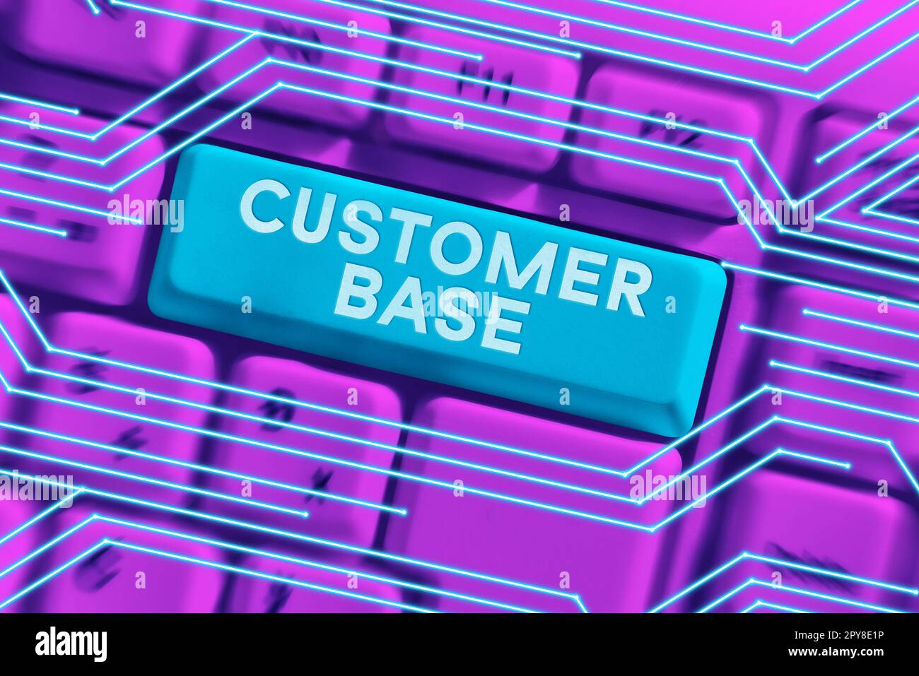 Conceptual caption Customer Base. Word for encourage customers to buy ...
