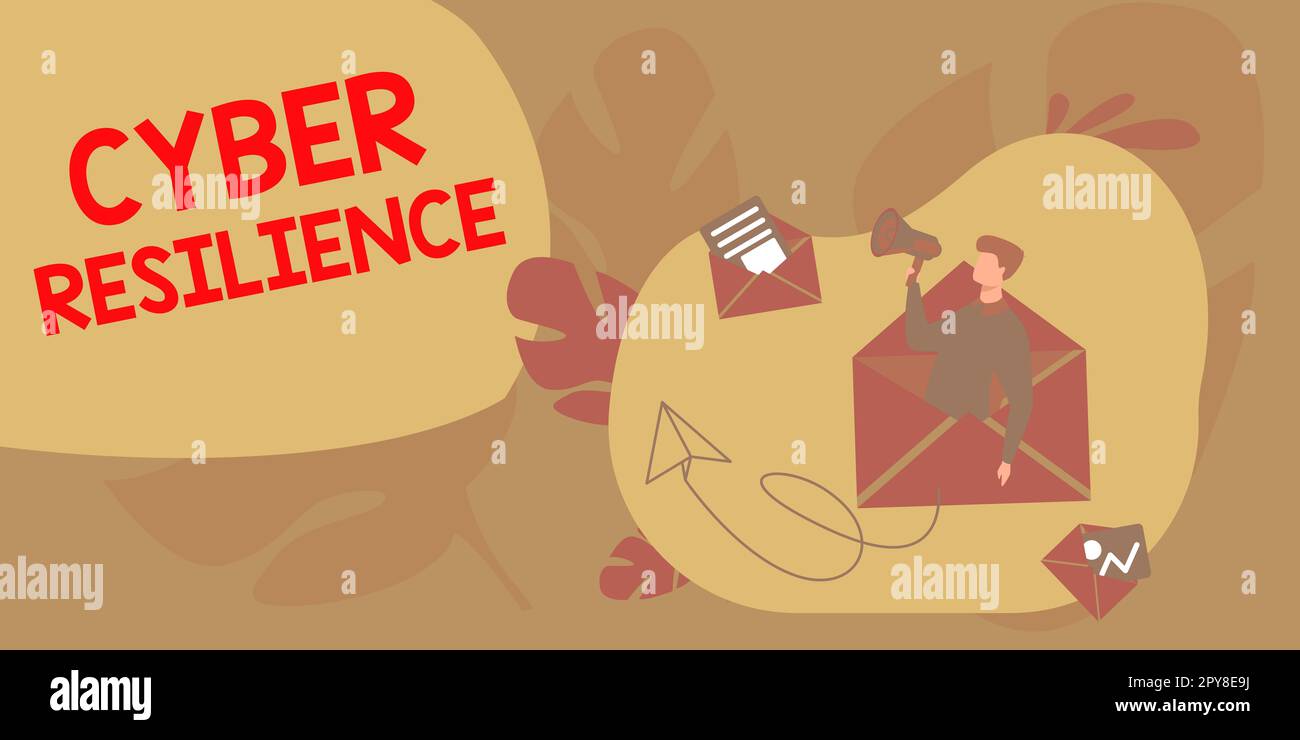 Sign displaying Cyber Resilience. Internet Concept measure of how well ...