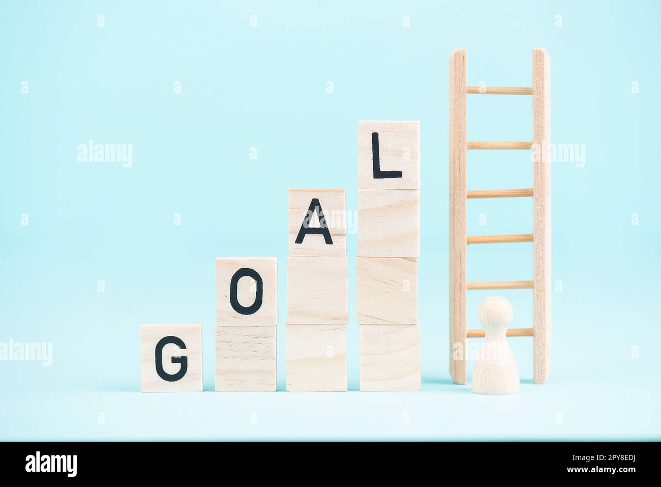 Goal, ladder of success, making plan for the future, business and ...