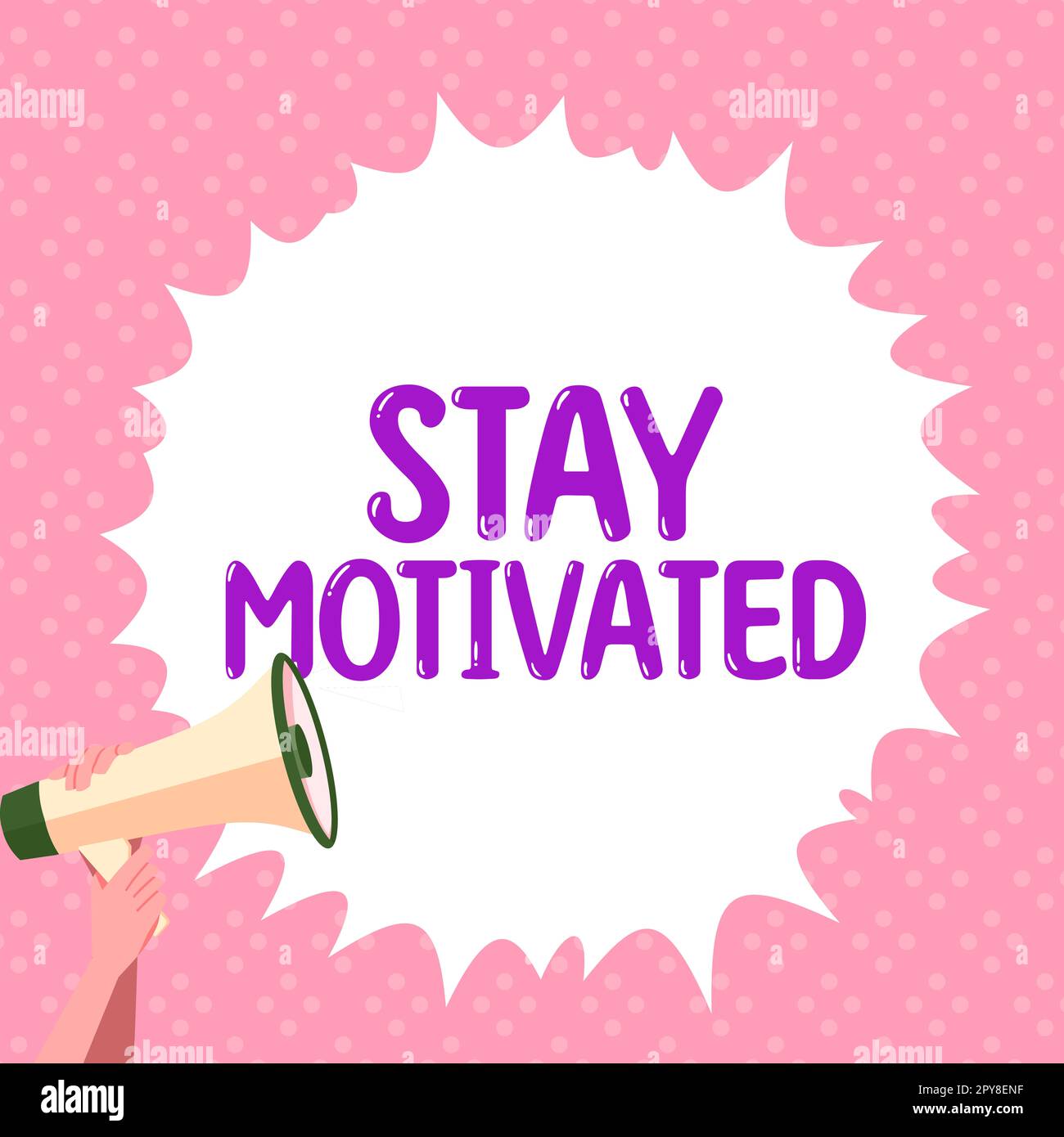 Hand writing sign Stay Motivated. Business showcase Reward yourself ...