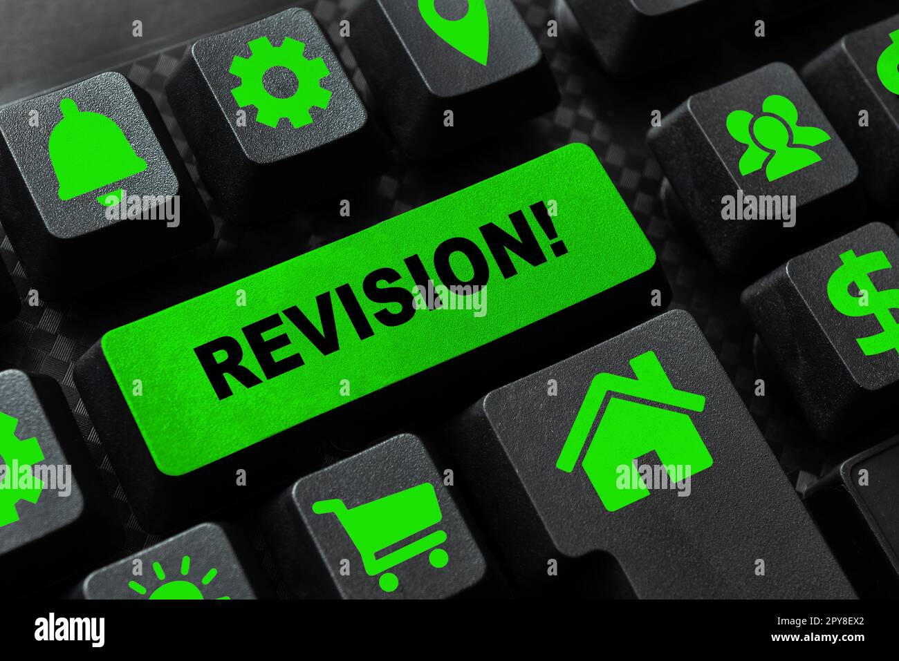 Text showing inspiration Revision. Business idea action of revising ...