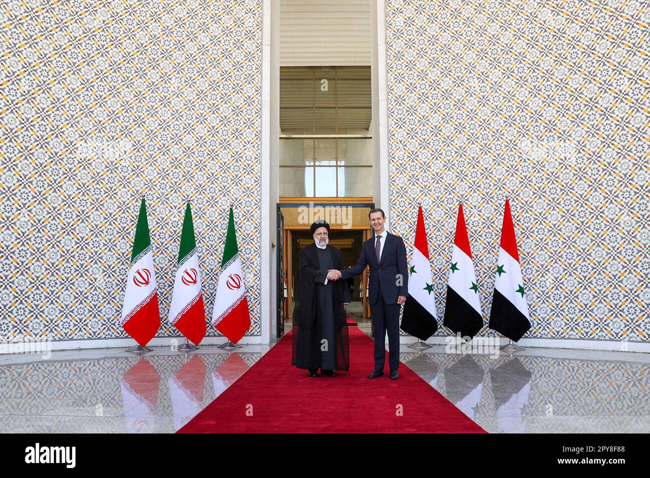 In this photo released by the office of the Iranian Presidency ...