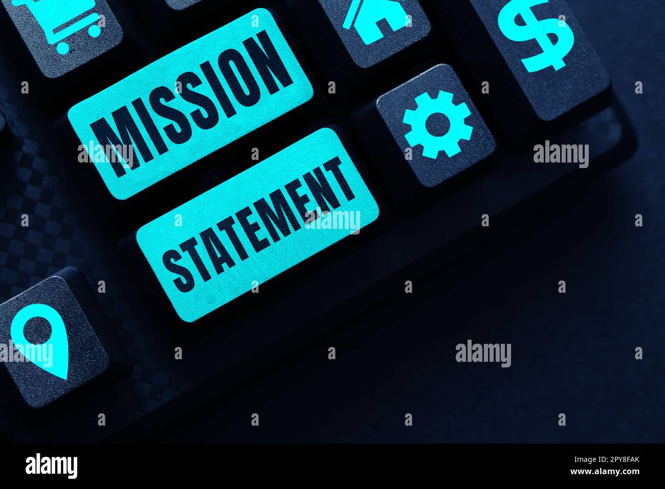 Hand writing sign Mission Statement. Word for Formal summary of the ...