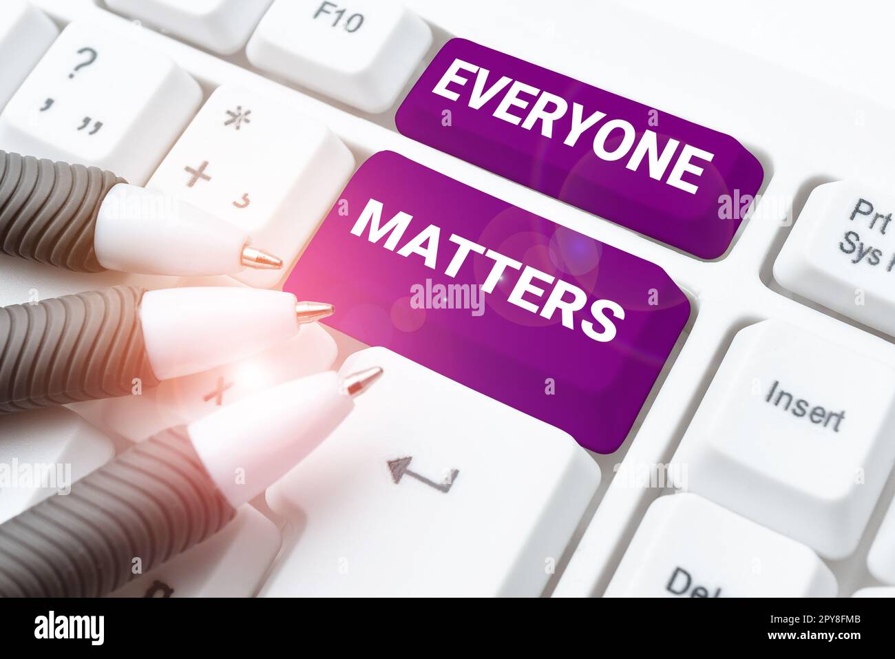 Sign displaying Everyone Matters. Concept meaning all the people have ...