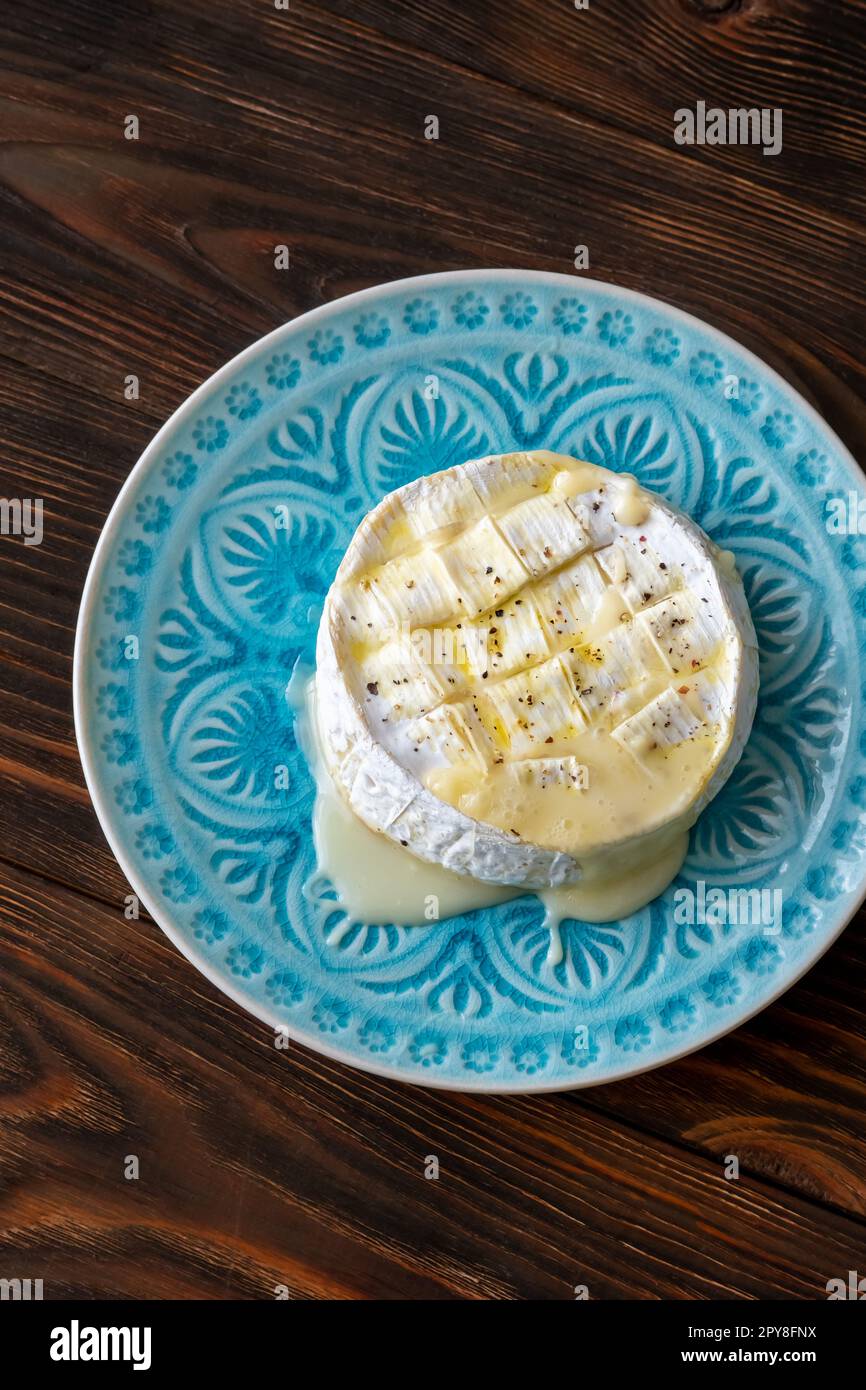 Baked Camembert Cheese Stock Photo - Alamy