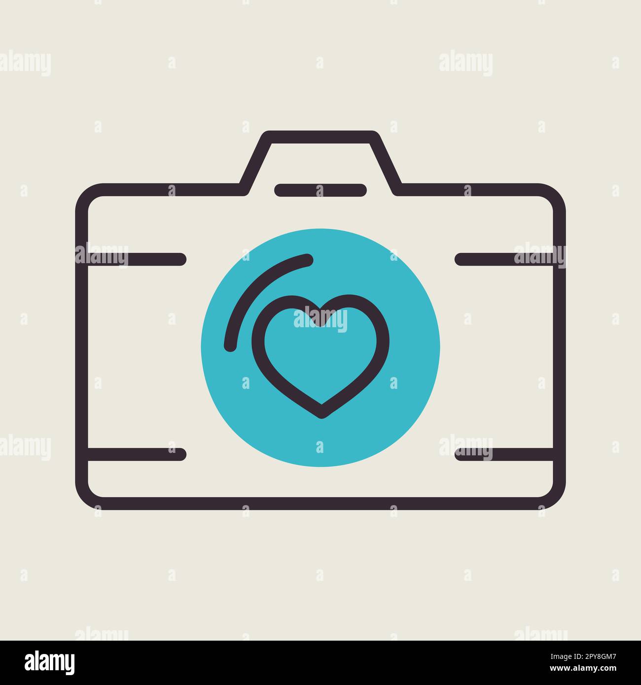 Film camera love Stock Vector Images - Alamy