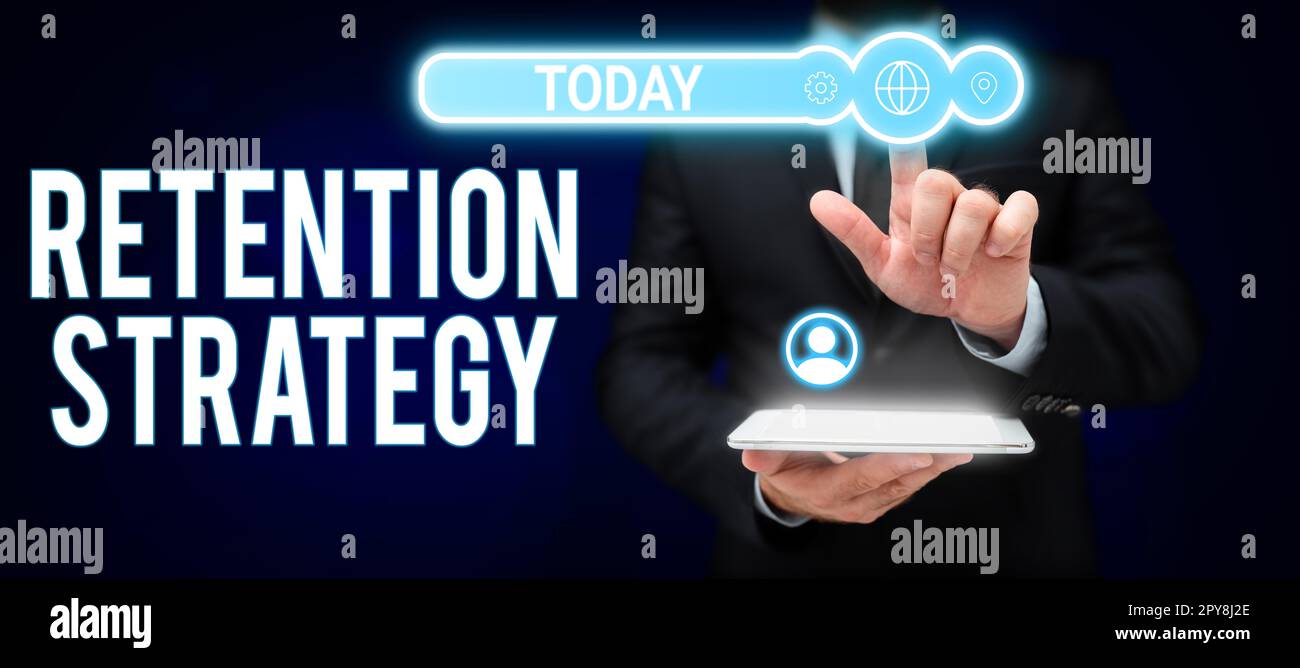 Conceptual display Retention Strategy. Word for activities to reduce ...