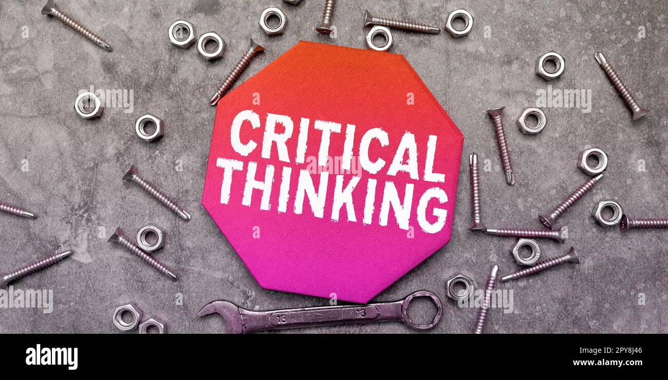 Handwriting Text Critical Thinking Business Concept Sequence Of Stages Of A Project Requiring