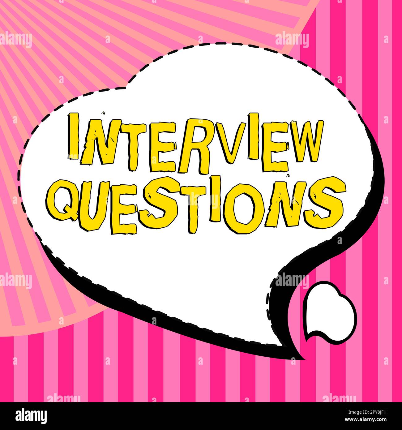 Sign displaying Interview Questions. Business showcase Typical topic ...