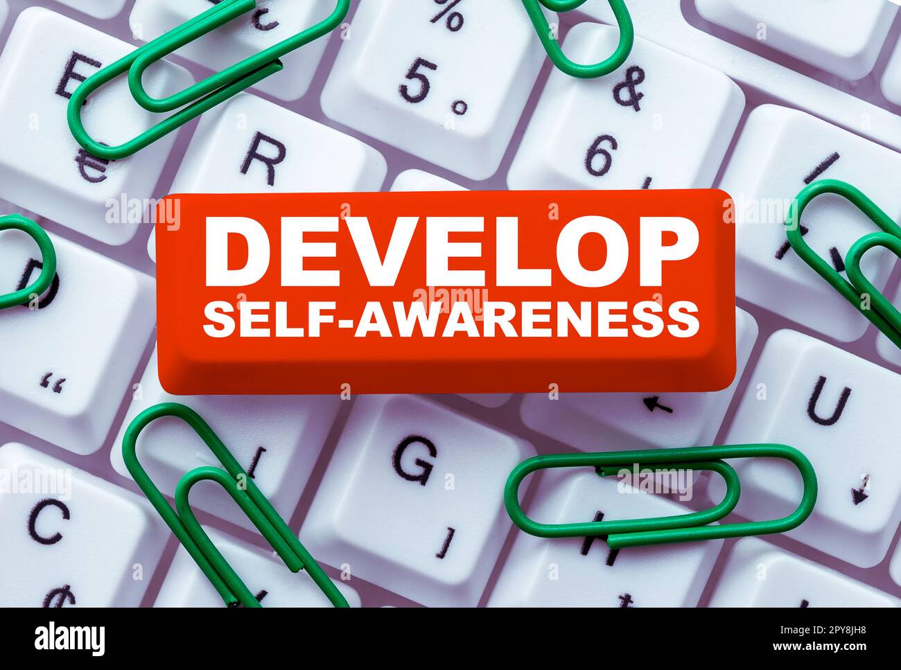 Inspiration showing sign Develop Self Awareness. Word Written on ...