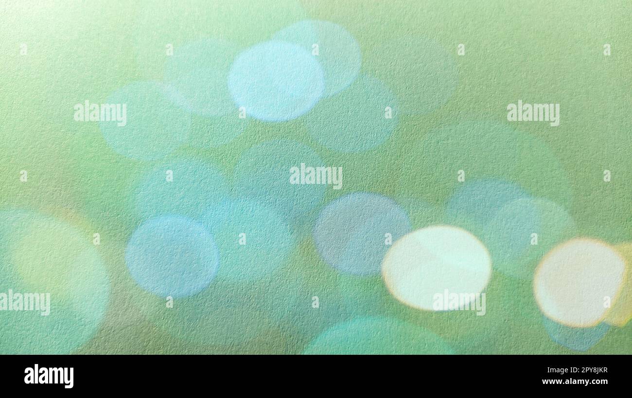 Green background with bokeh effect. A calm green hue reminiscent of a ...