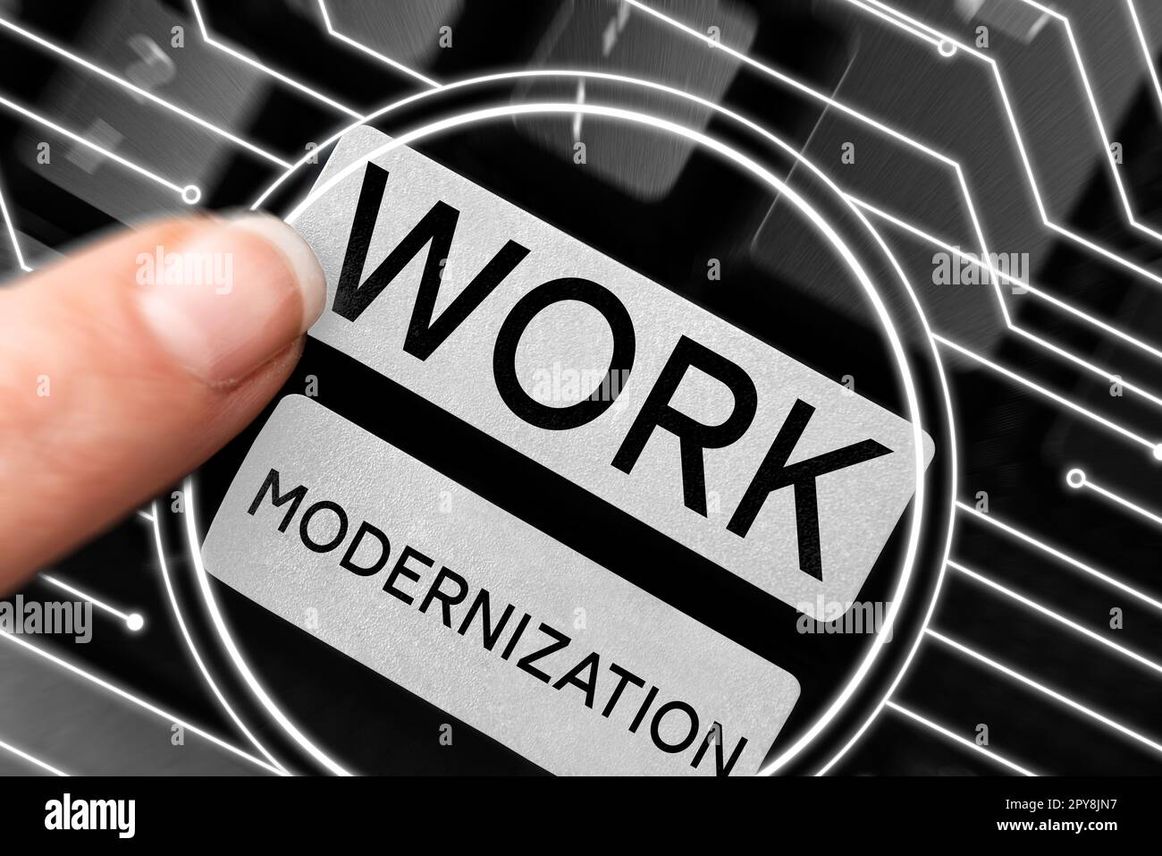 Inspiration showing sign Work Modernization. Business showcase changing ...